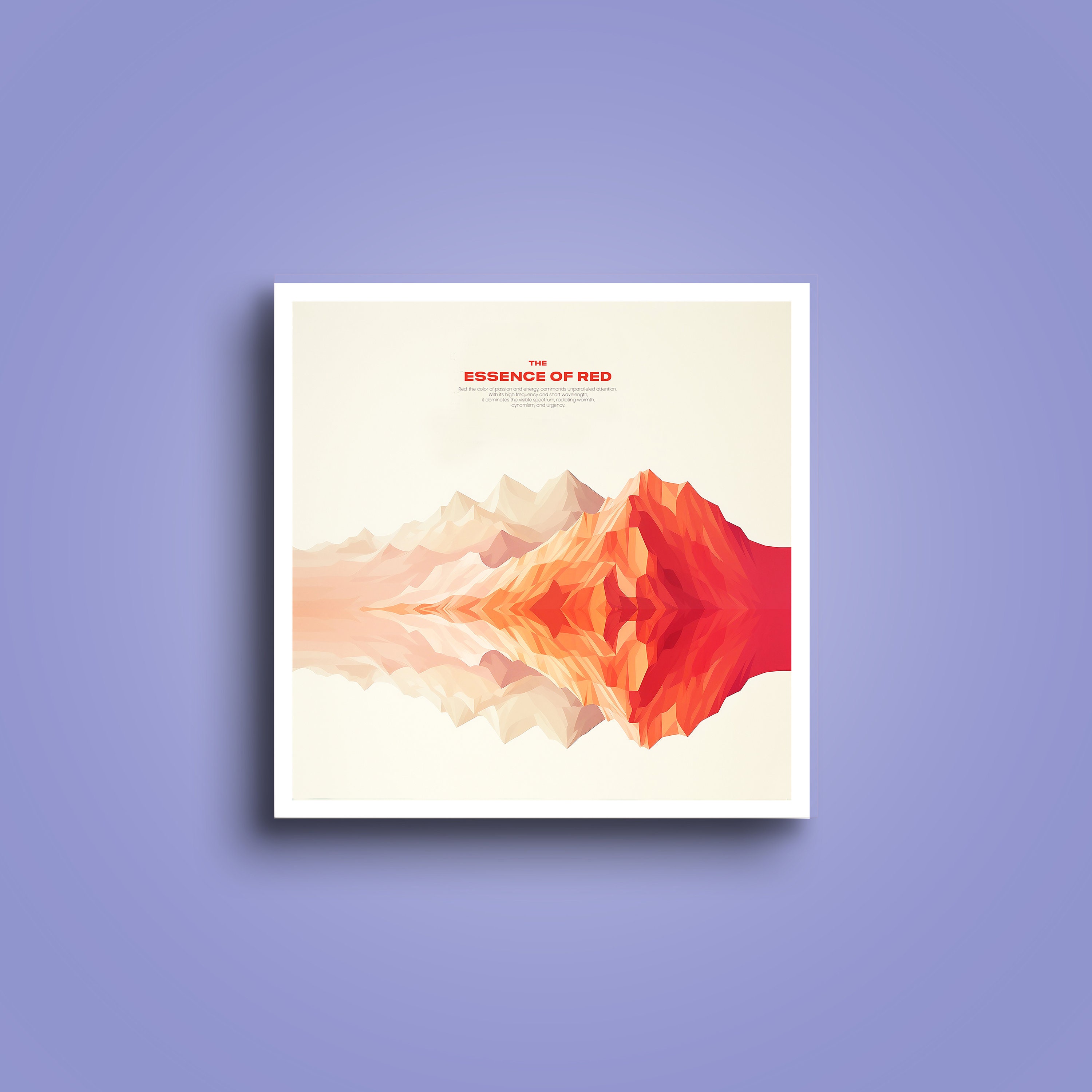 The Essence of Red Minimalist Red Color Theory Poster Color Psychology ...