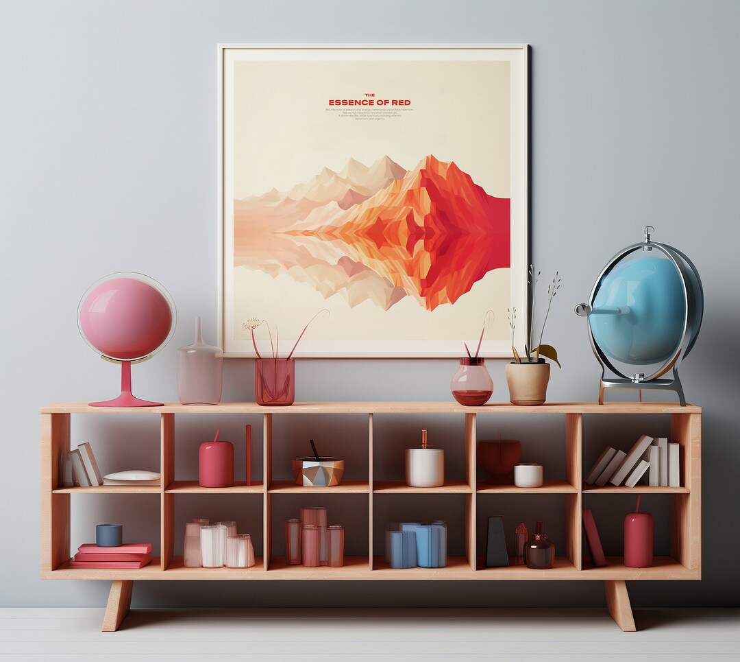 The Essence of Red Minimalist Red Color Theory Poster Color Psychology ...