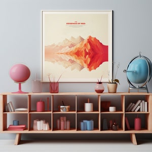 The Essence of Red Minimalist Red Color Theory Poster Color Psychology ...