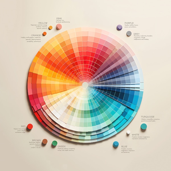 Interior Design Color Wheel - Etsy