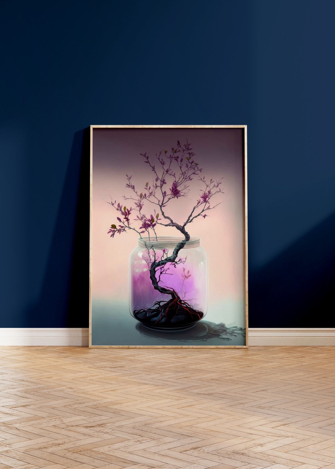 Plum Tree Print Weird Art Fruit Art Housewarming Gift Home Décor ...