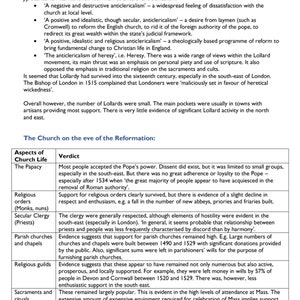 Tudor Bundle History Revision Notes From King Henry VII to Queen ...