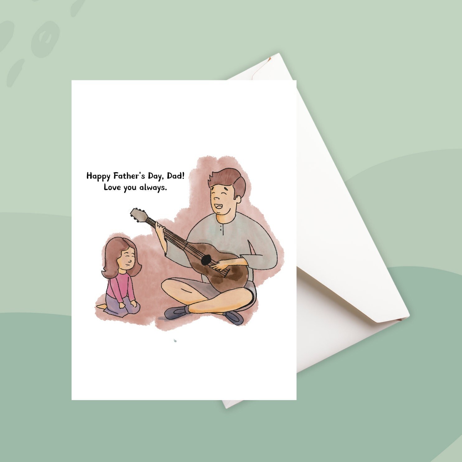 Happy Fathers Day Printable Greeting Card Fathers Day Gifts From ...