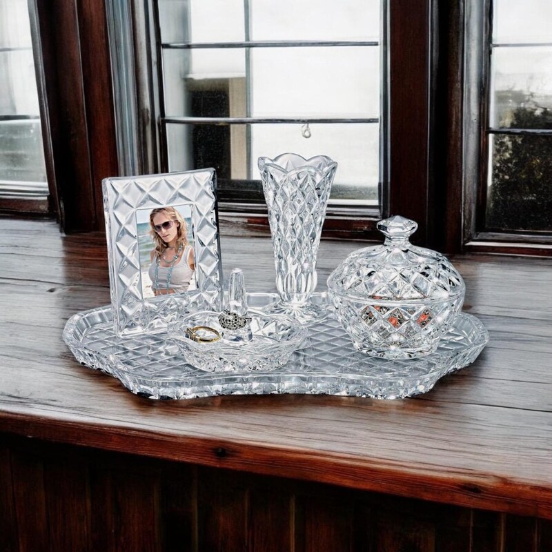 Glass Dresser Set - Etsy