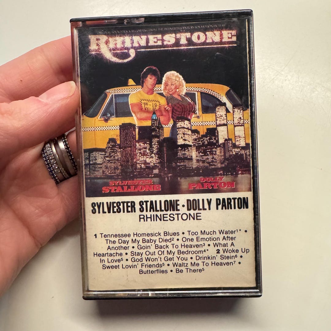 Vintage Cassette Tape Rhinestone Soundtrack Sylvester Stallone Dolly ...