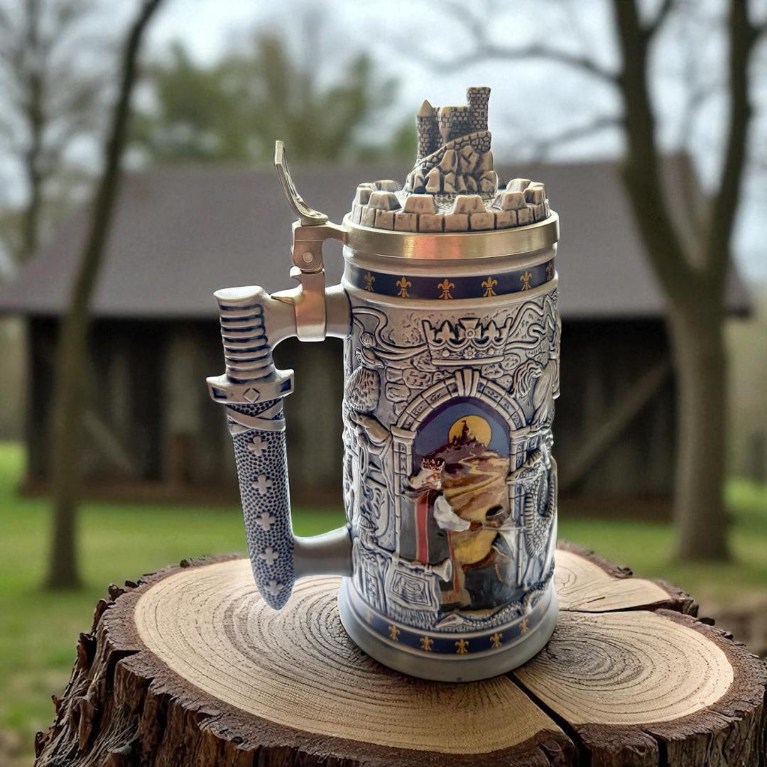 Vintage Avon Beer Stein “knights in the Realm” – 1995 Collectible ...