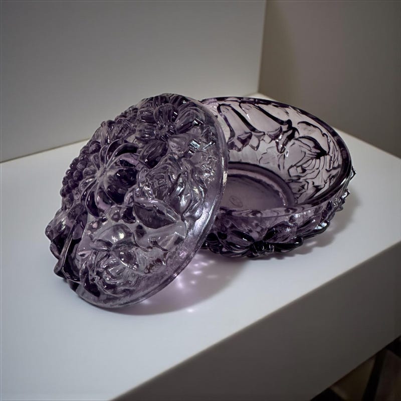 Fenton Glass Box With Lid - Etsy