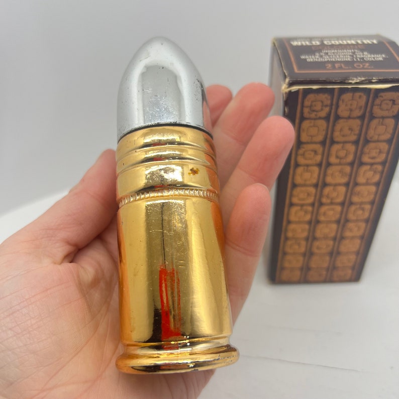 Vintage Avon Bullet Shaped Cologne Bottle Avon Leather After Shave ...