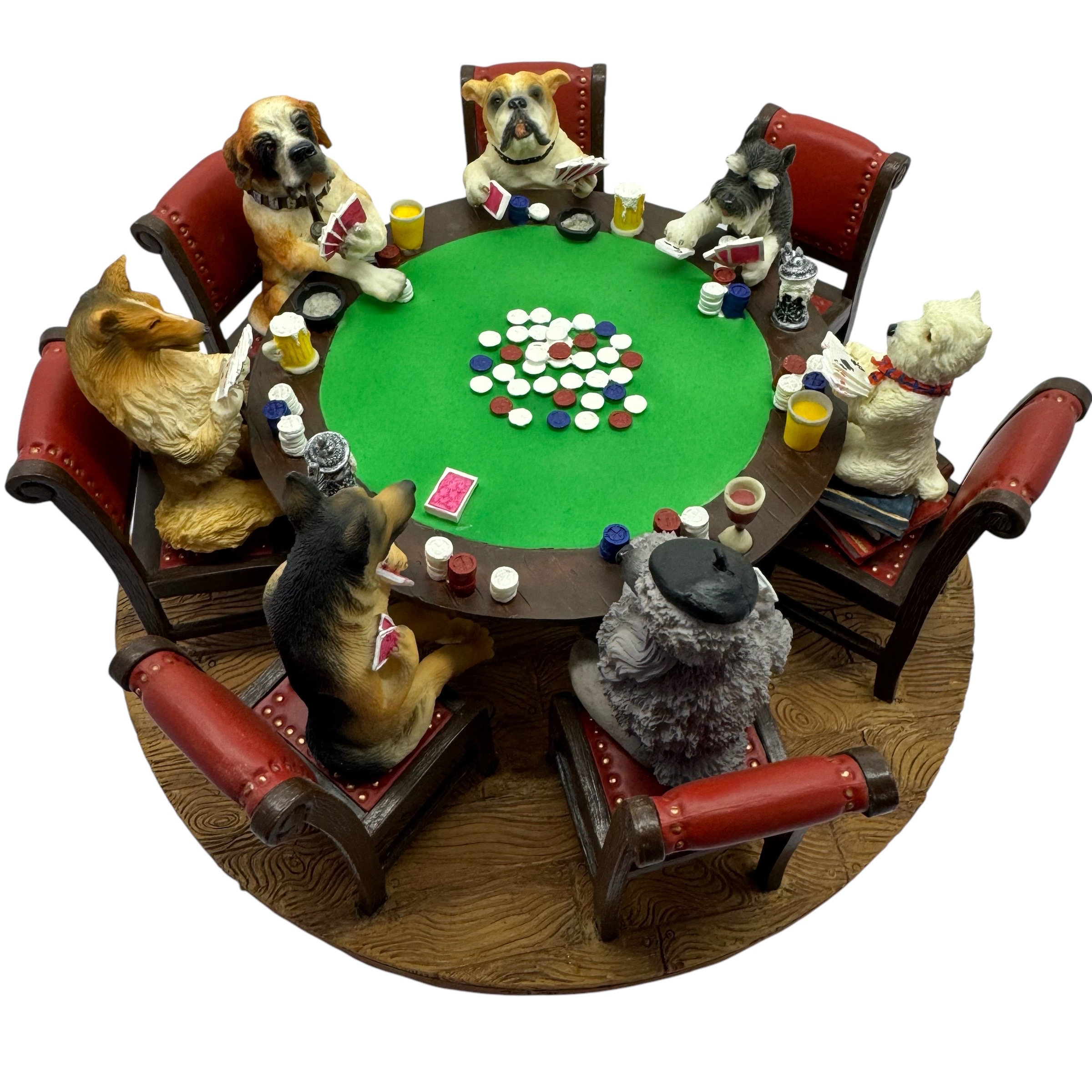 The Poker Playing Dogs A Friendly Game Dog Playing Poker Table ...