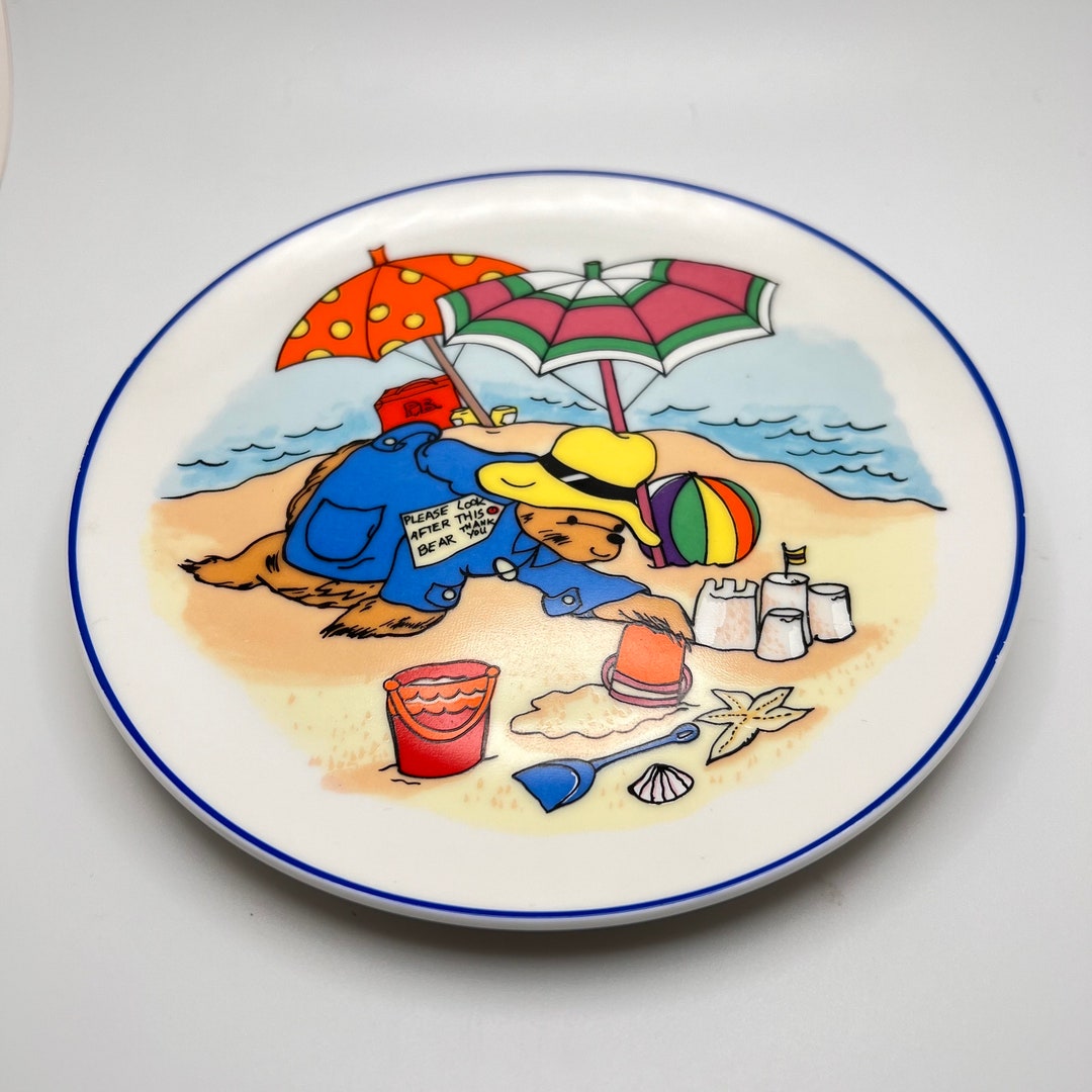 Vintage 1981 Paddington Bear Plate A Day at the Beach Decorative Wall ...