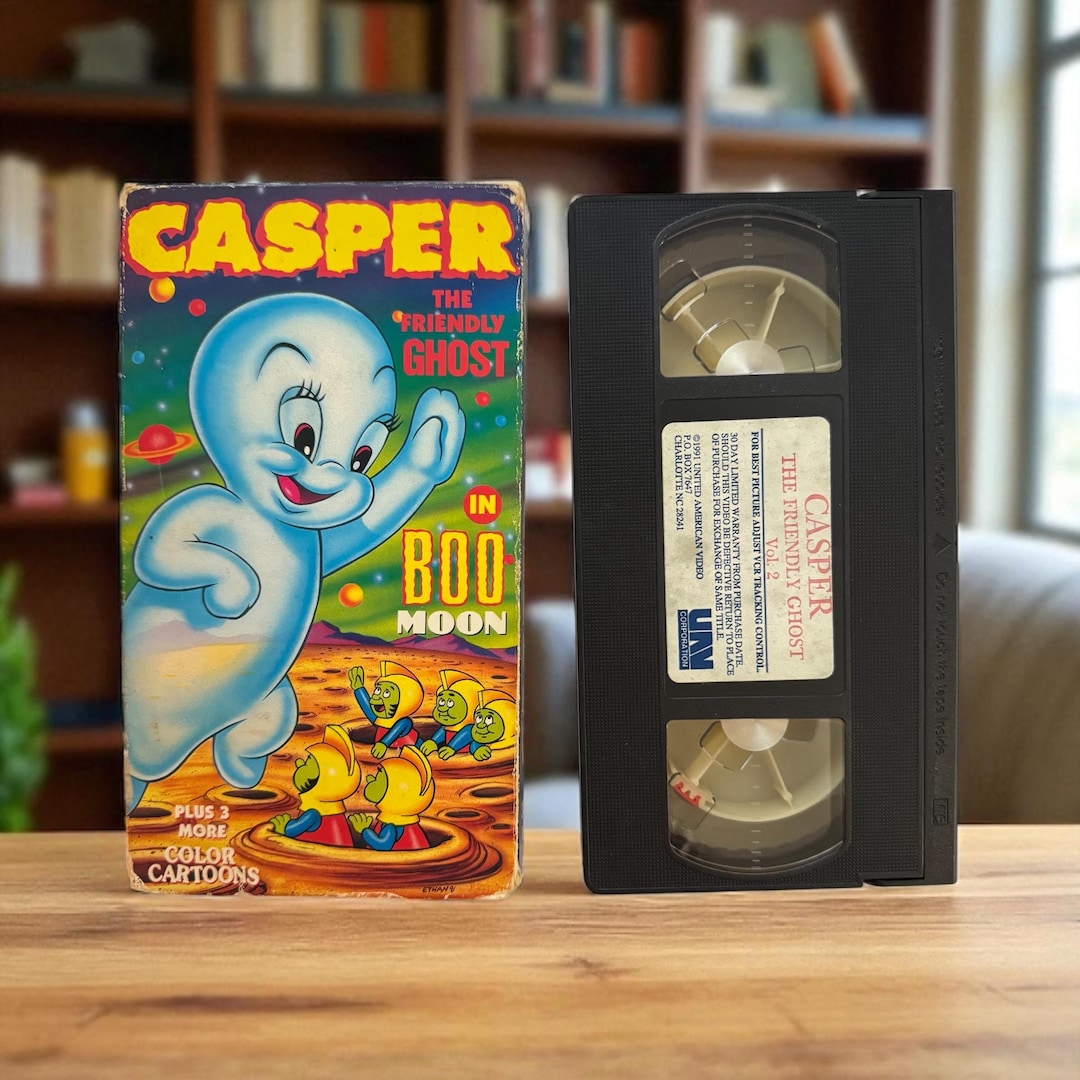 Vintage Casper the Friendly Ghost “boo Moon” VHS Tape – 1990s Kid’s ...