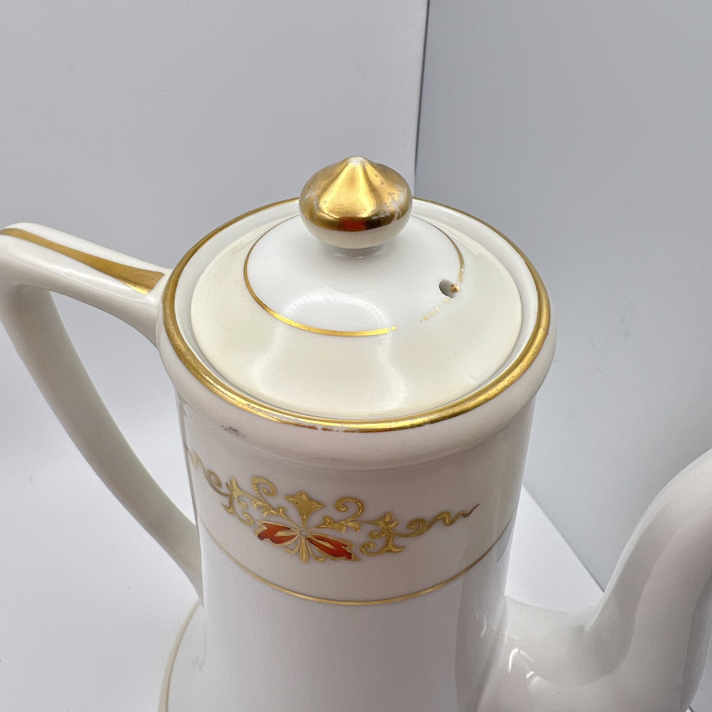 Antique Porcelain Coffee Pot Noritake Pattern 42200 Made in Japan - Etsy