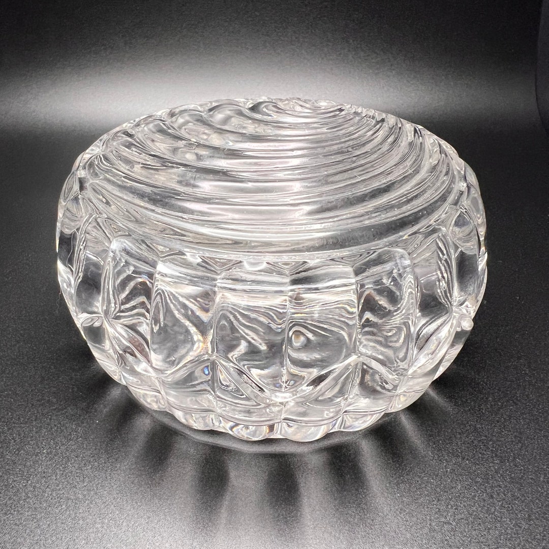 Unique Antique Glass Box With Shell Design Vintage Jewelry Storage ...