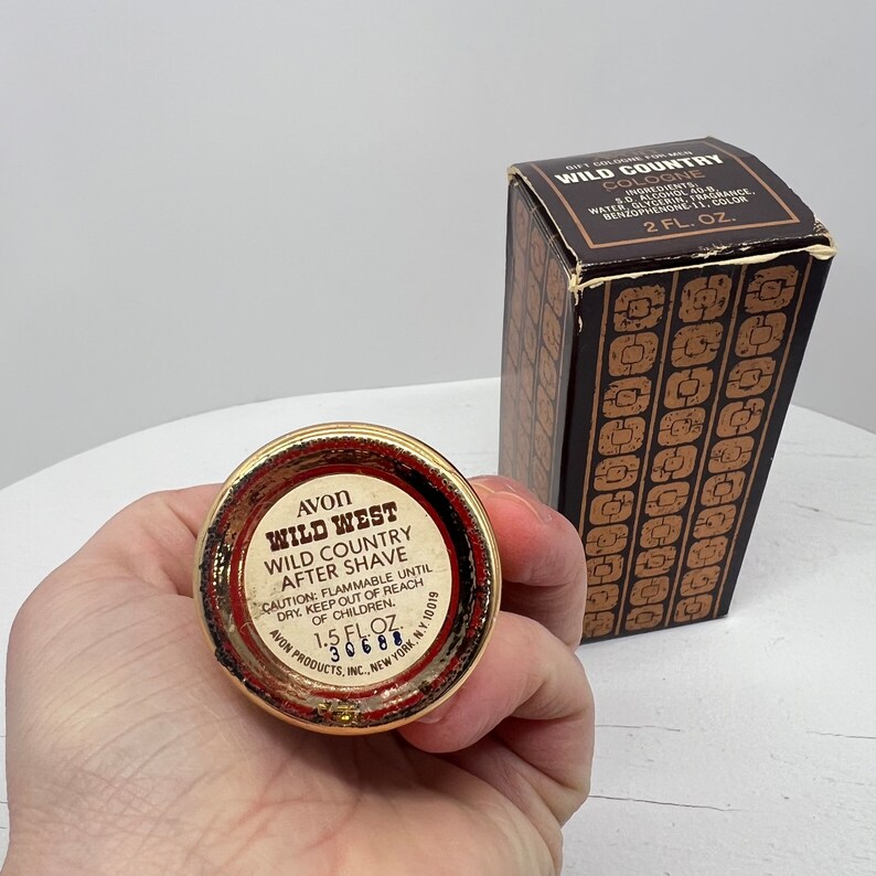 Vintage Avon Bullet Shaped Cologne Bottle Avon Leather After Shave ...