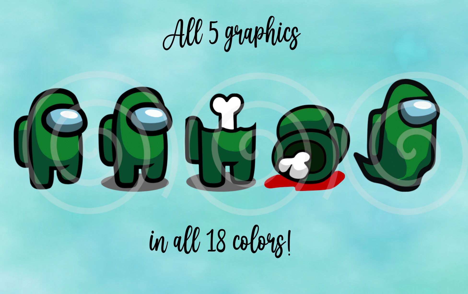 Among Us Digital Image Bundle, PNG, JPG, SVG - Etsy