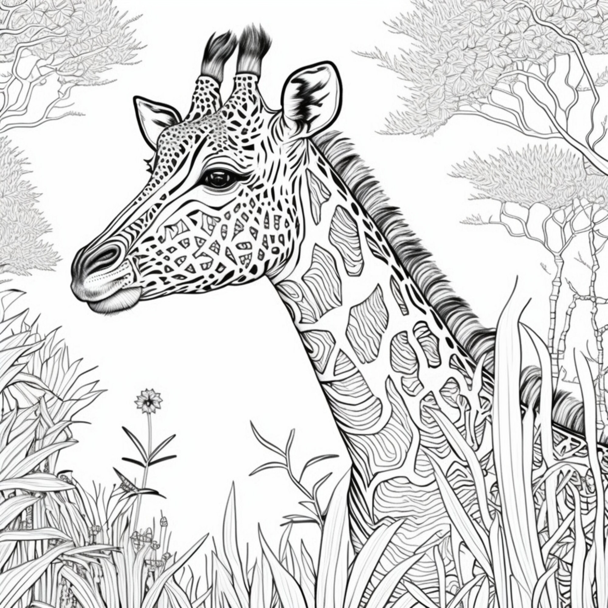 Coloring Book African Animals Children's Coloring Book for Fun ...