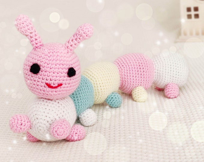Finished Crochet Cterpillar Amigurumi Caterpillar Plush Toy Finished ...