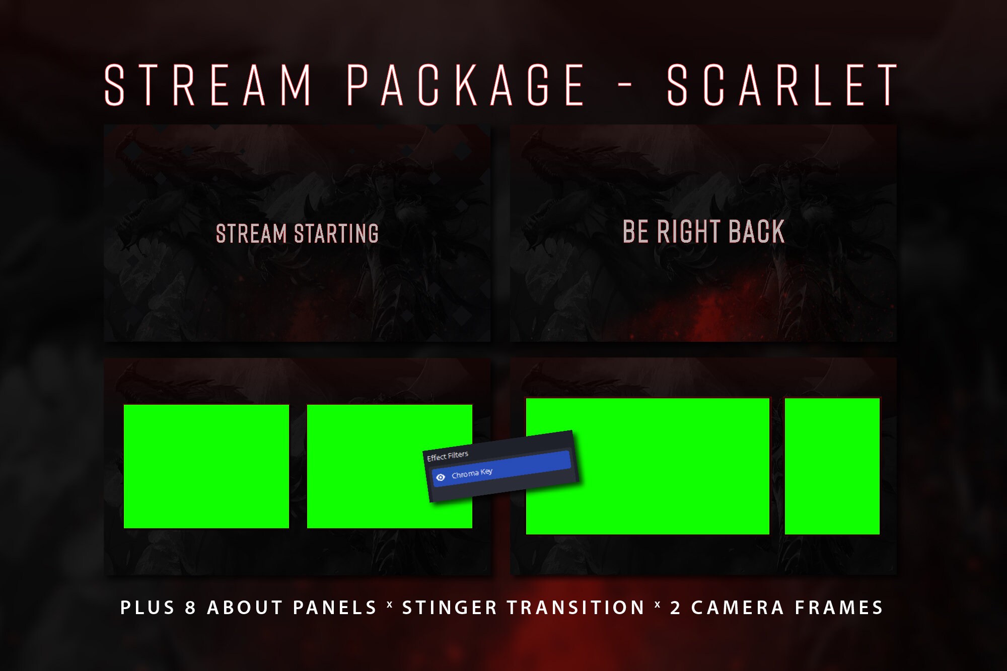 Scarlet Twitch Stream Package: Moody & Magical Theme | Great for World ...