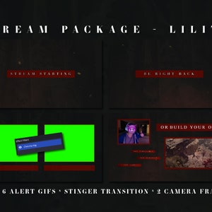 Diablo 4 Animated Stream Package | Lilith | Twitch or Youtube Overlay ...
