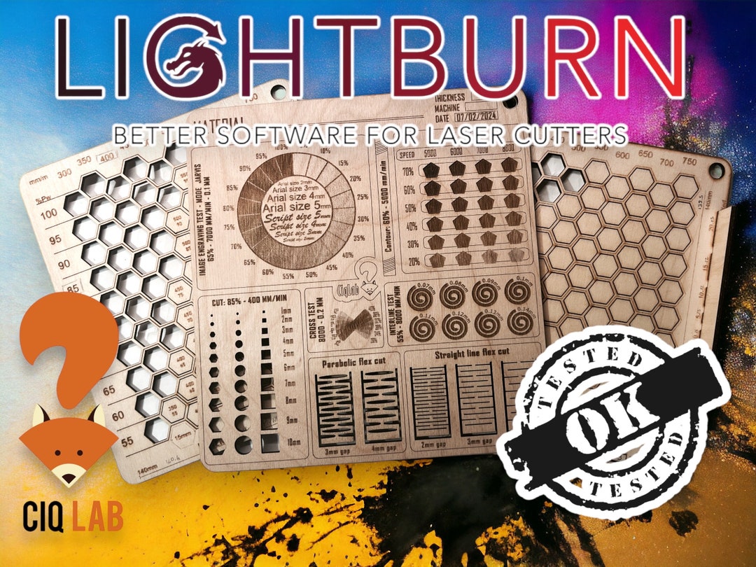 Ultimate Laser Calibration Package. Material Testing, Engraving ...