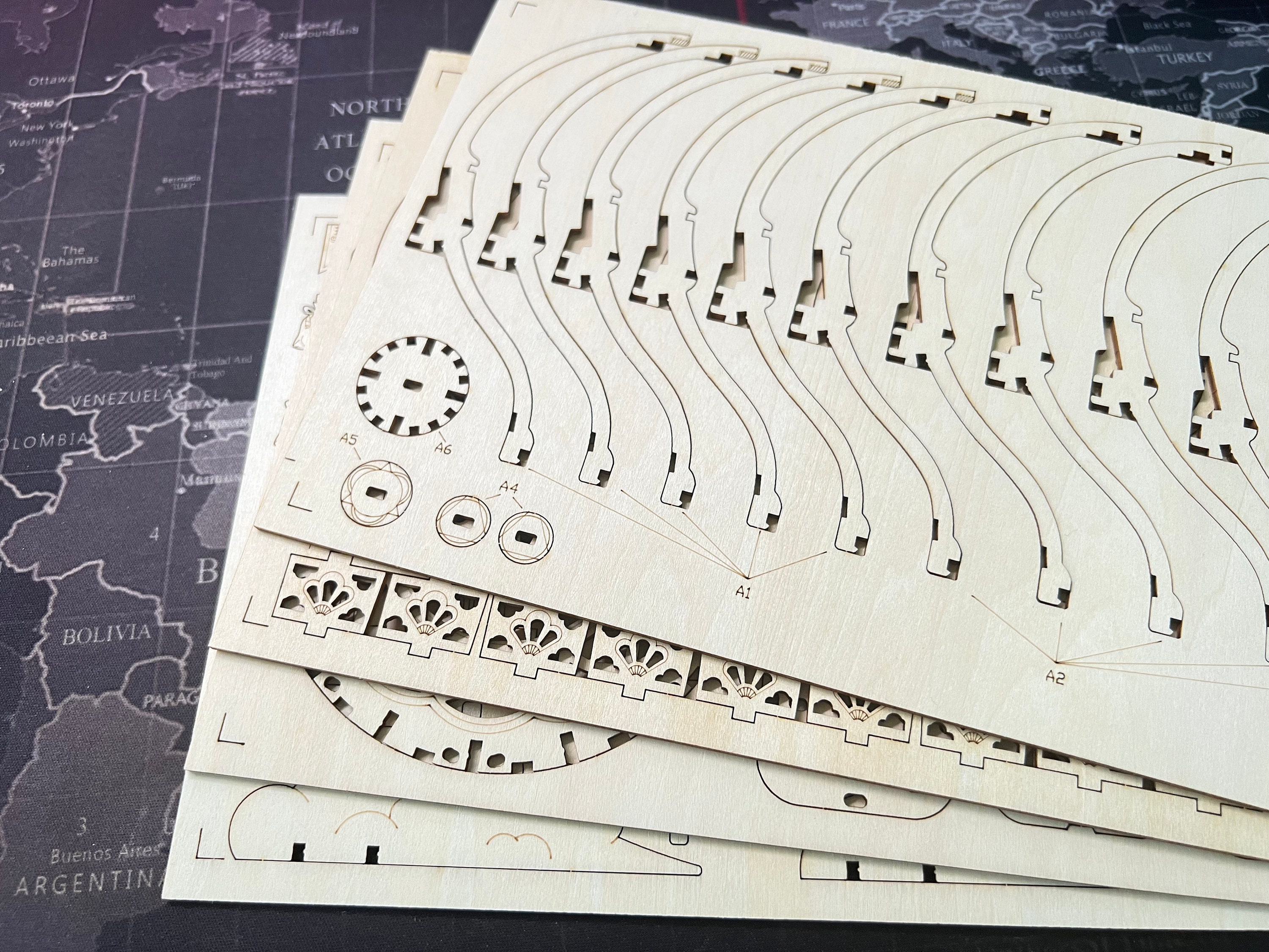 Hot Air Balloon V3. Lightburn Project to Build It With 3 Mm Thick ...