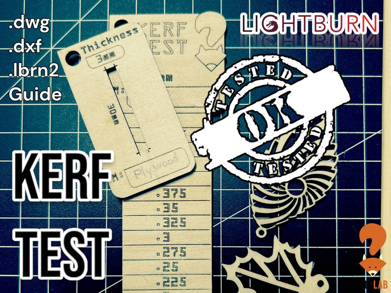 KERF Calibration for Laser Cutting. Diode or CO2 Laser Cutting Test ...