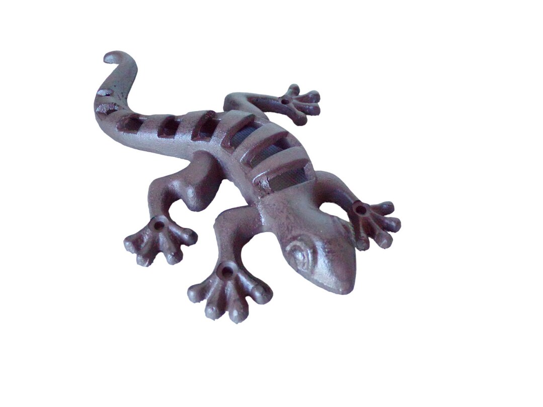 Cast Iron Lizard Wall Mounting Garden Decoration Animal Lizard - Etsy