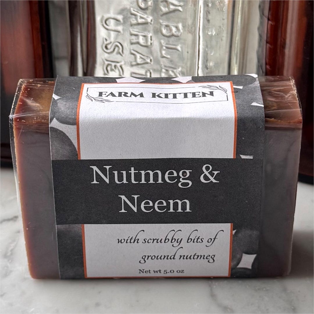 Nutmeg Butter & Neem Vegan Soap Aka Homestate! - Etsy