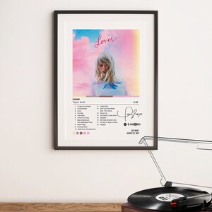 Taylor Swift Lover Album Cover Print, Taylor Swift Poster, Taylor ...