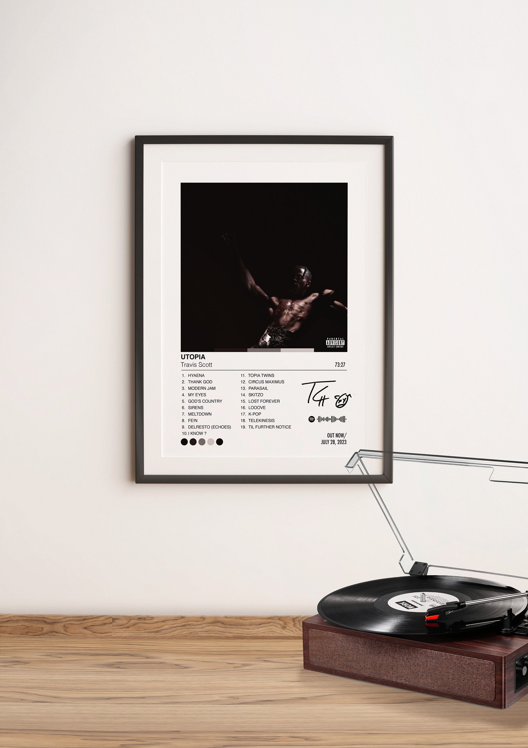 Travis Scott Utopia Album Cover Poster, Travis Scott Gift, Utopia ...