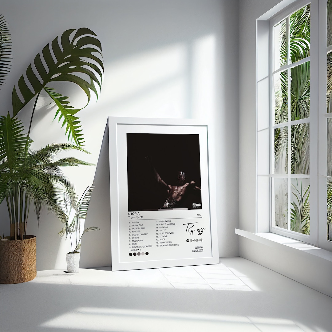 Travis Scott Utopia Album Cover Poster, Travis Scott Gift, Utopia ...