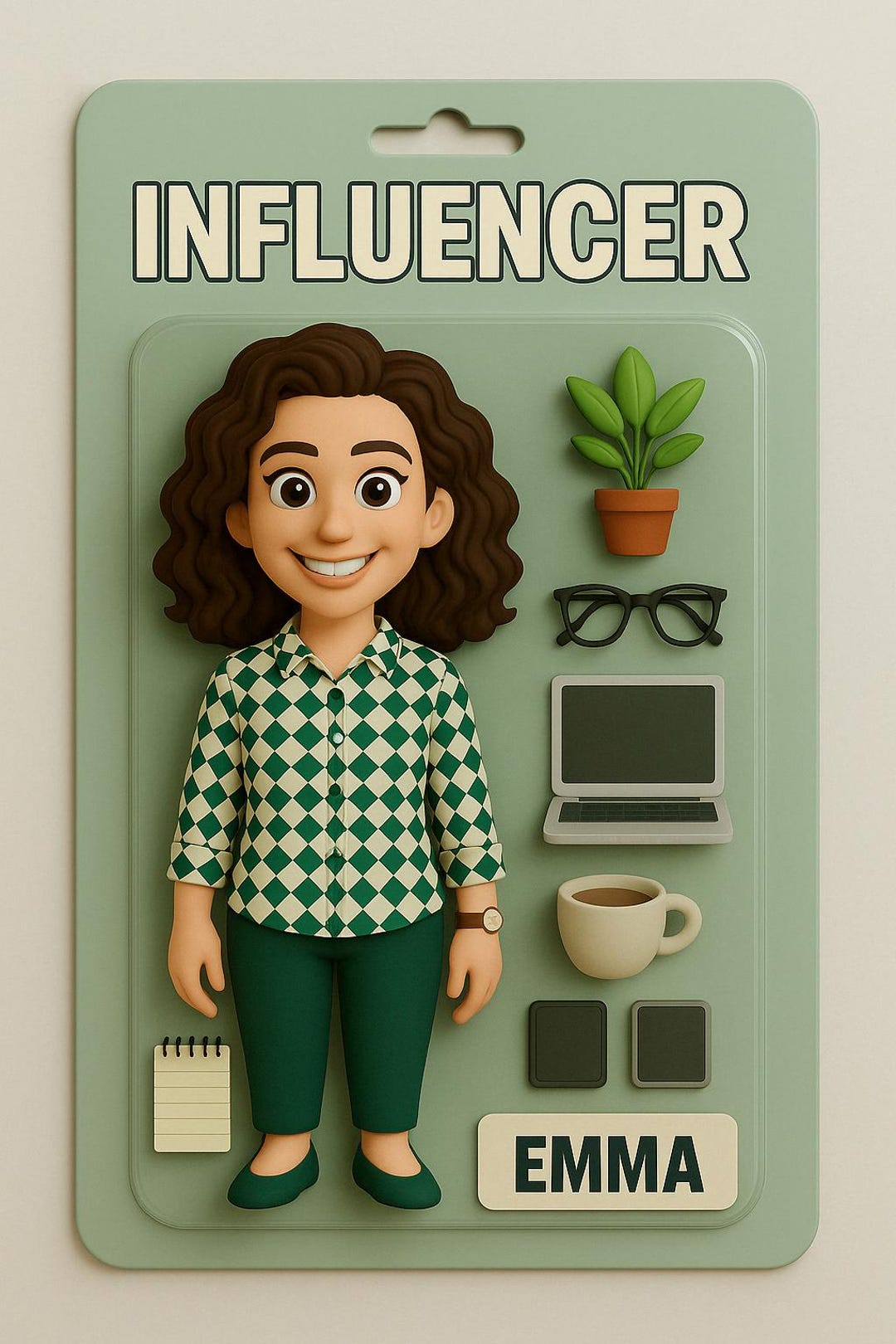 Custom Action Figure Portrait, Personalized Career Doll Illustration ...