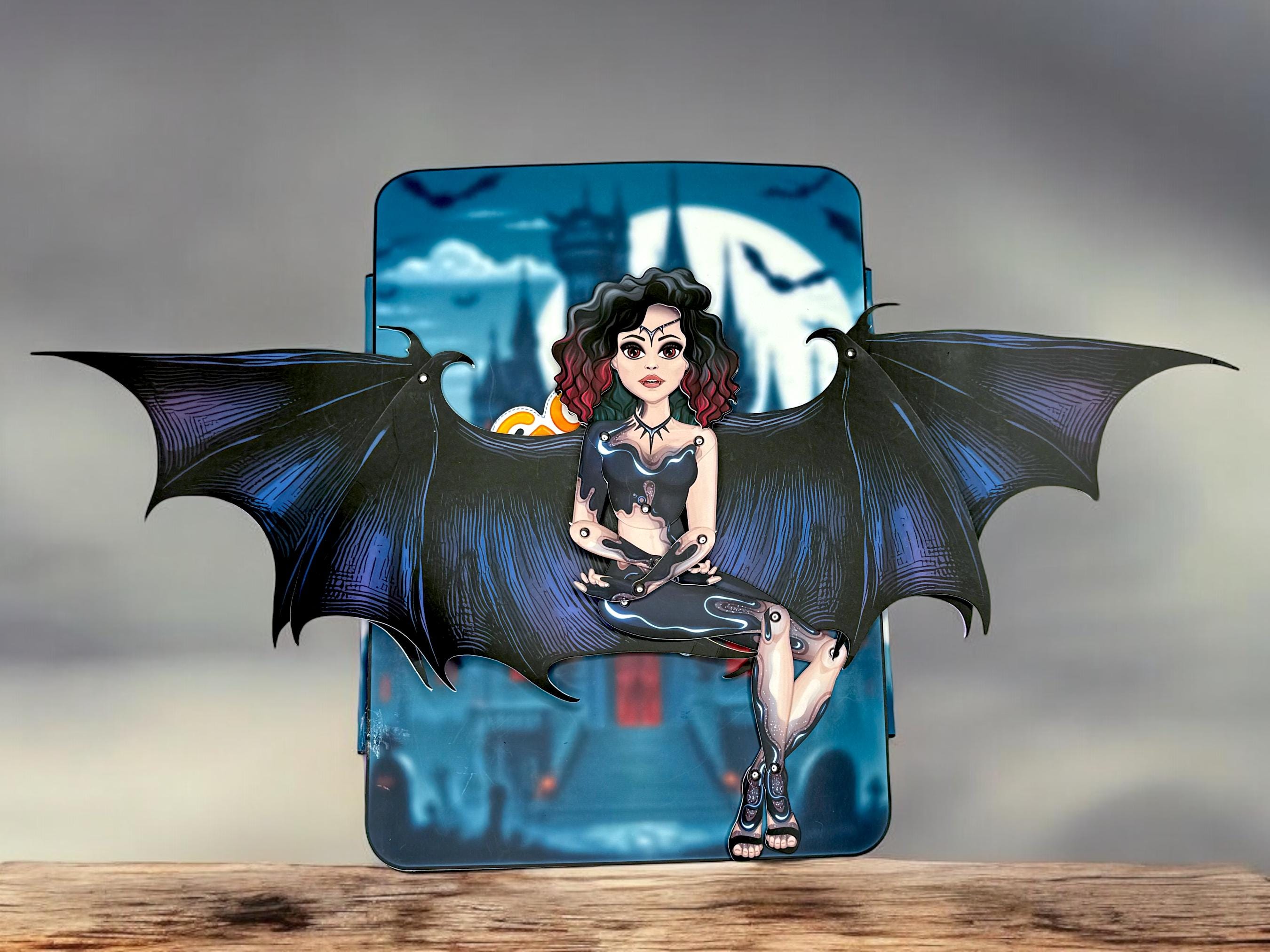 Printable Paper Dollhouse With Female Vampire! Busy Book & DIY ...