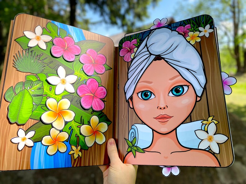 DIY Paper SPA Salon & Paper Toy Printable PDF Craft Kit for Kids 5-15 ...