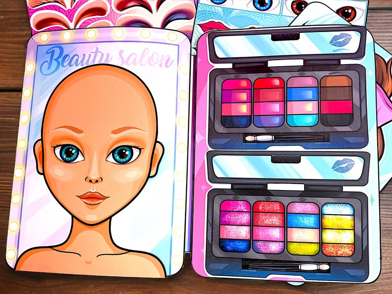 Printable Paper Dollhouse With Beauty Salon! Busy Book & Activities for ...