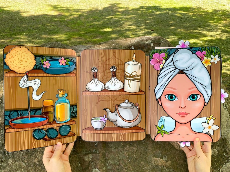 DIY Paper SPA Salon & Paper Toy Printable PDF Craft Kit for Kids 5-15 ...