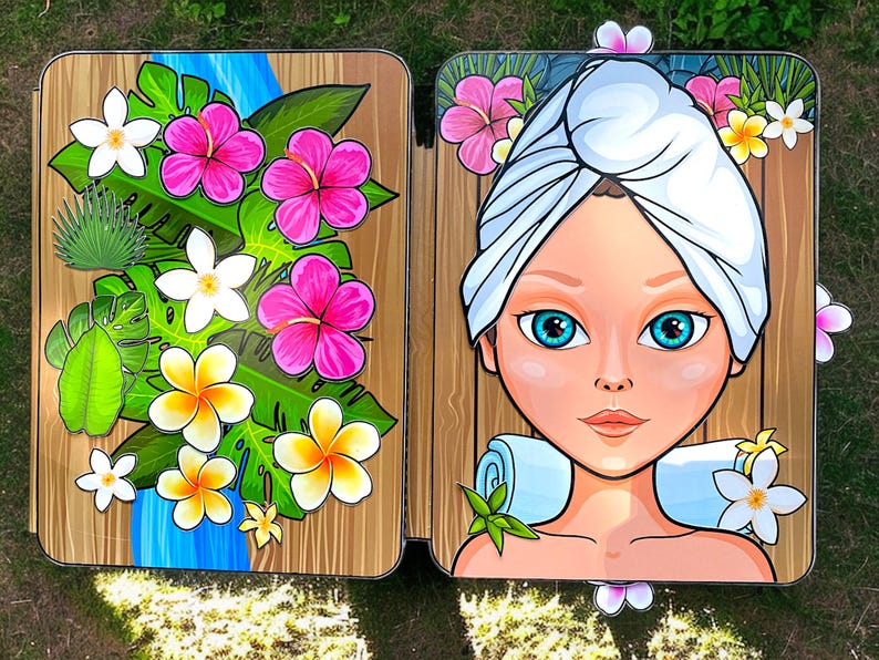 DIY Paper SPA Salon! & Paper Toy - Printable PDF Craft Kit for Kids 5 ...