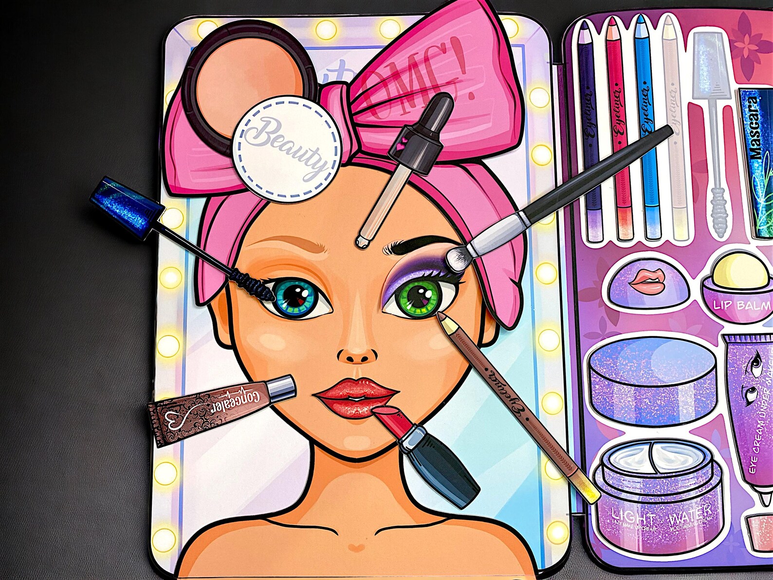 Printable Paper Dollhouse With Beauty Salon! Busy Book & Activities for ...