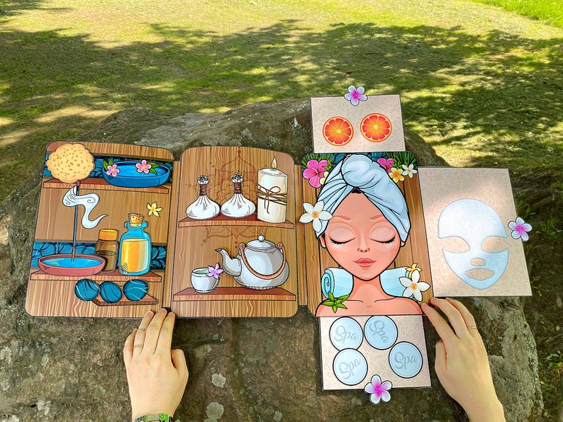 DIY Paper SPA Salon: Printable Craft Kit for Kids (digital Download) - Etsy