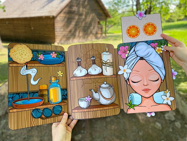 DIY Paper SPA Salon! & Paper Toy - Printable PDF Craft Kit for Kids 5 ...