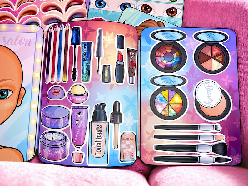 Printable Paper Dollhouse With Beauty Salon! Busy Book & Activities for ...