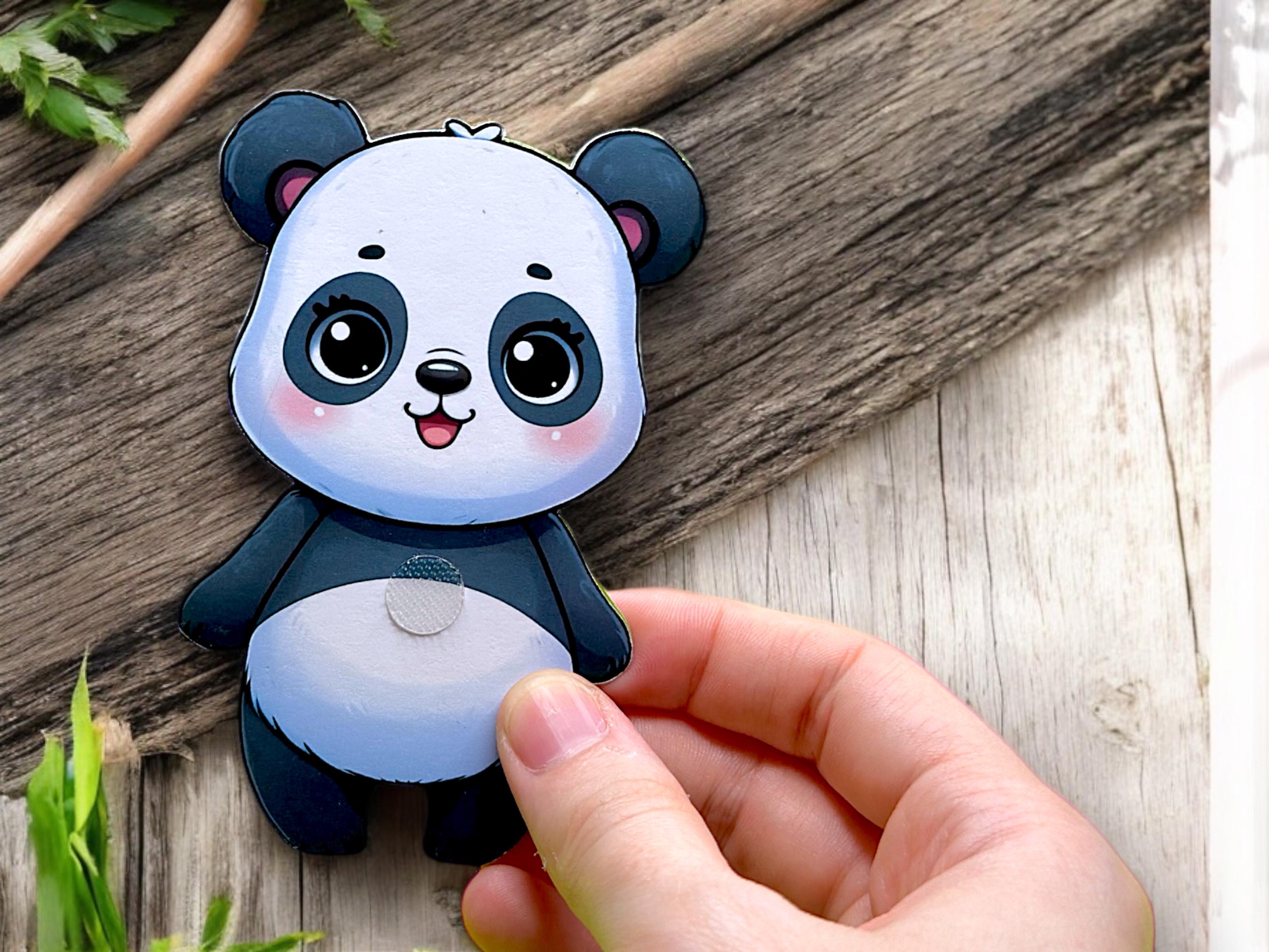 DIY 3D Panda Camping! & House Paper Toy - Printable PDF Craft Kit for ...