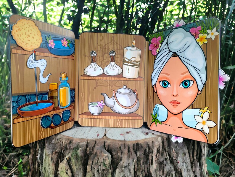 DIY Paper SPA Salon! & Paper Toy - Printable PDF Craft Kit for Kids 5 ...
