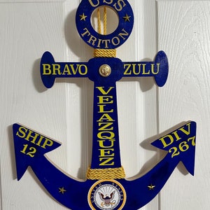 Navy Graduation Door Anchor - Etsy