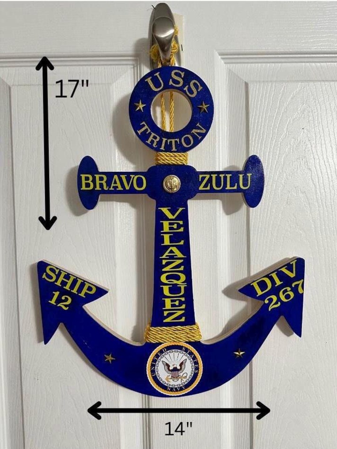 Navy Graduation Door Anchor - Etsy