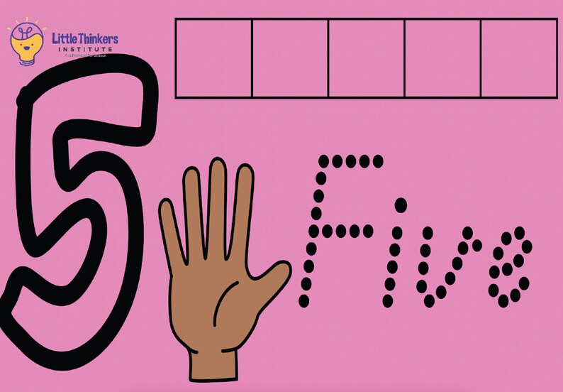 Numbers 0-5 Number Formation Playdough Mats - Etsy