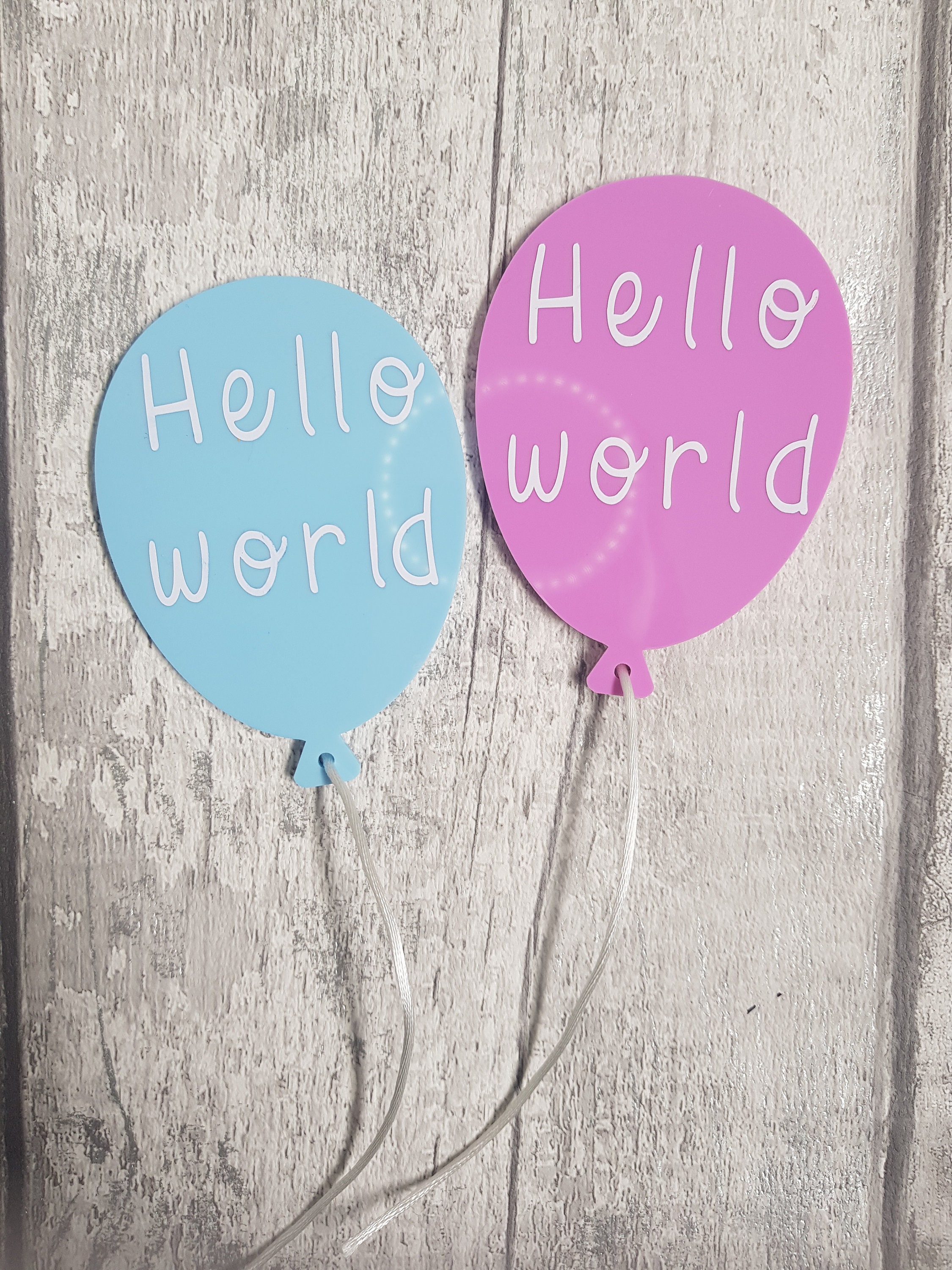 Acrylic Balloon Birth Announcement New Baby New Mum Baby Shower Balloon ...