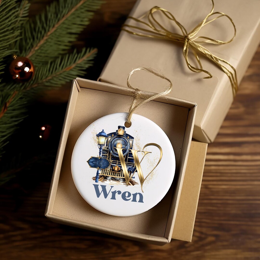 Personalised Bauble| Ceramic Bauble| Polar Express| Christmas Ornament ...