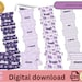 Bible Tabs, Printable Bible Tabs, Purple Digital Bible Tabs, Versión En ...