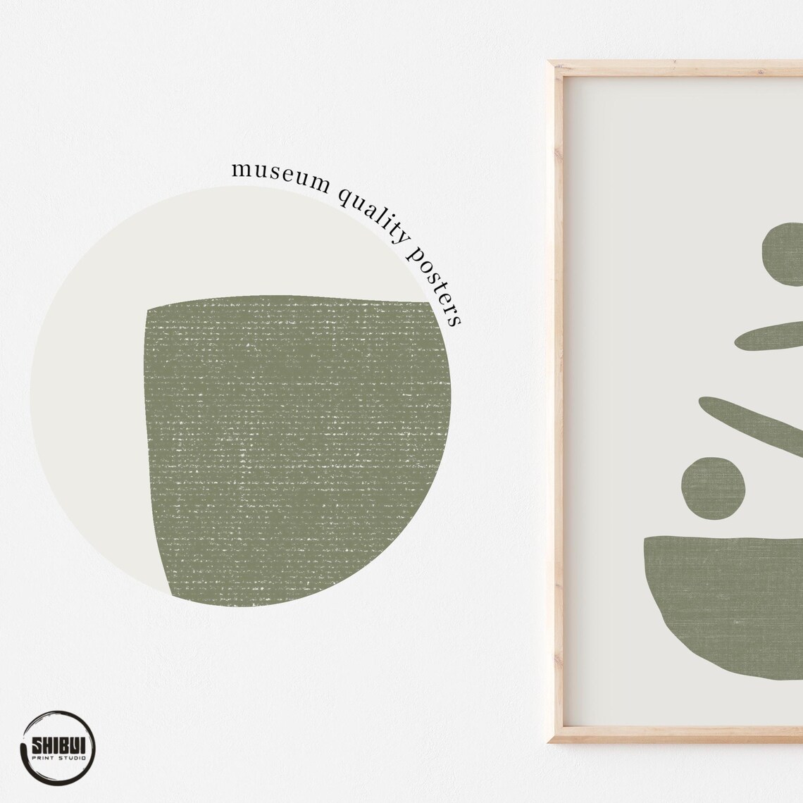 Japandi Inspired Set of 3 Prints, 3-piece Wall Art With Abstract ...